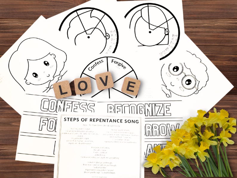 Steps of Repentance Bundle: Spinner Wheel, Strips, Repentance Song ...