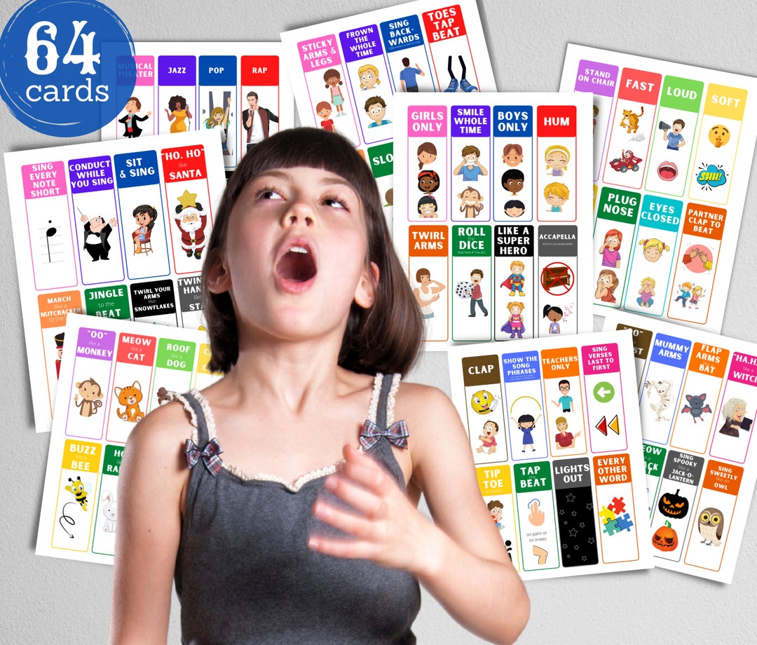 Ways to Sing Singing Style Cards (primary Singing Time | Primary Music ...