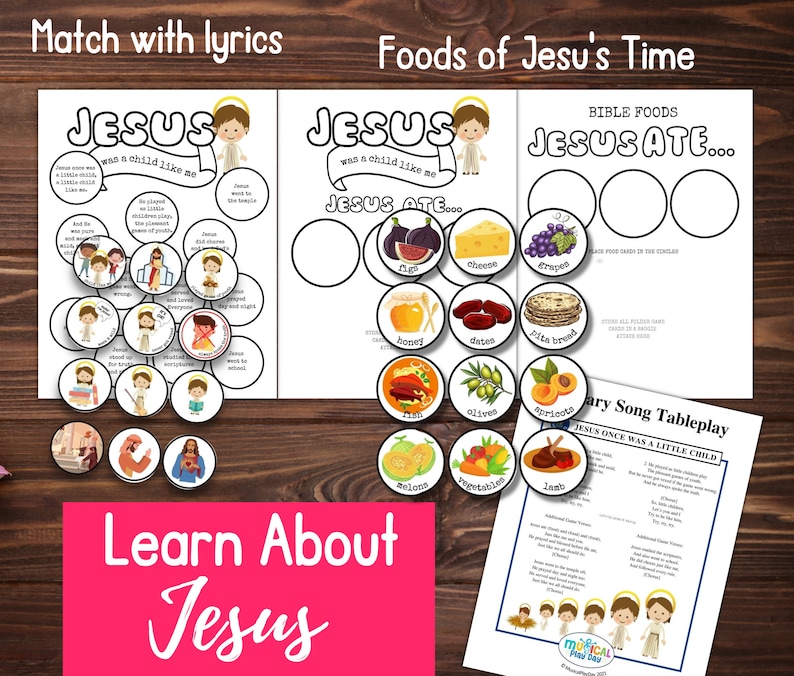 When Jesus Was a Child Game jesus Once Was a Little Child Kids Bible ...