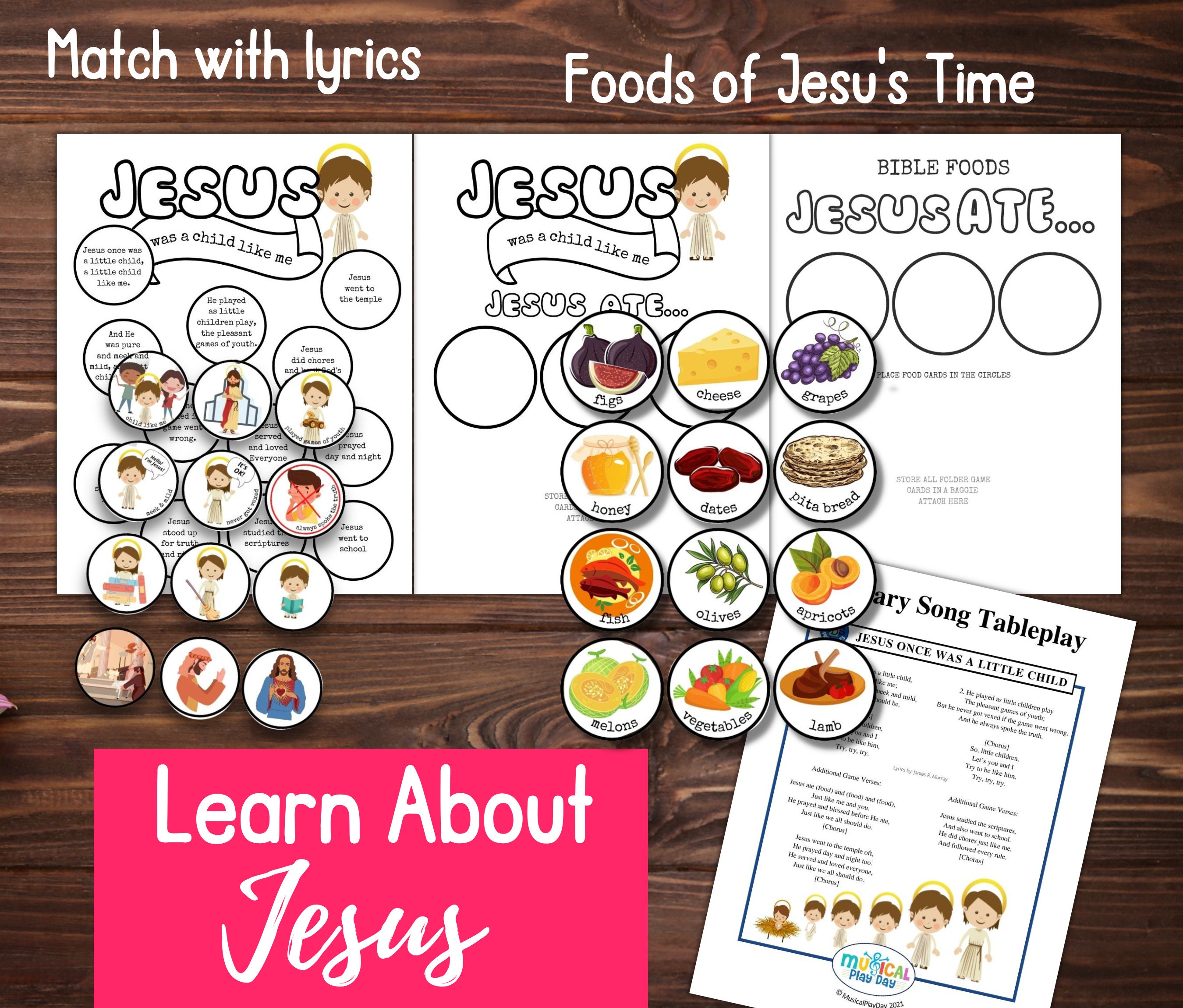 When Jesus Was a Child Game (jesus Once Was a Little Child | Kids Bible ...