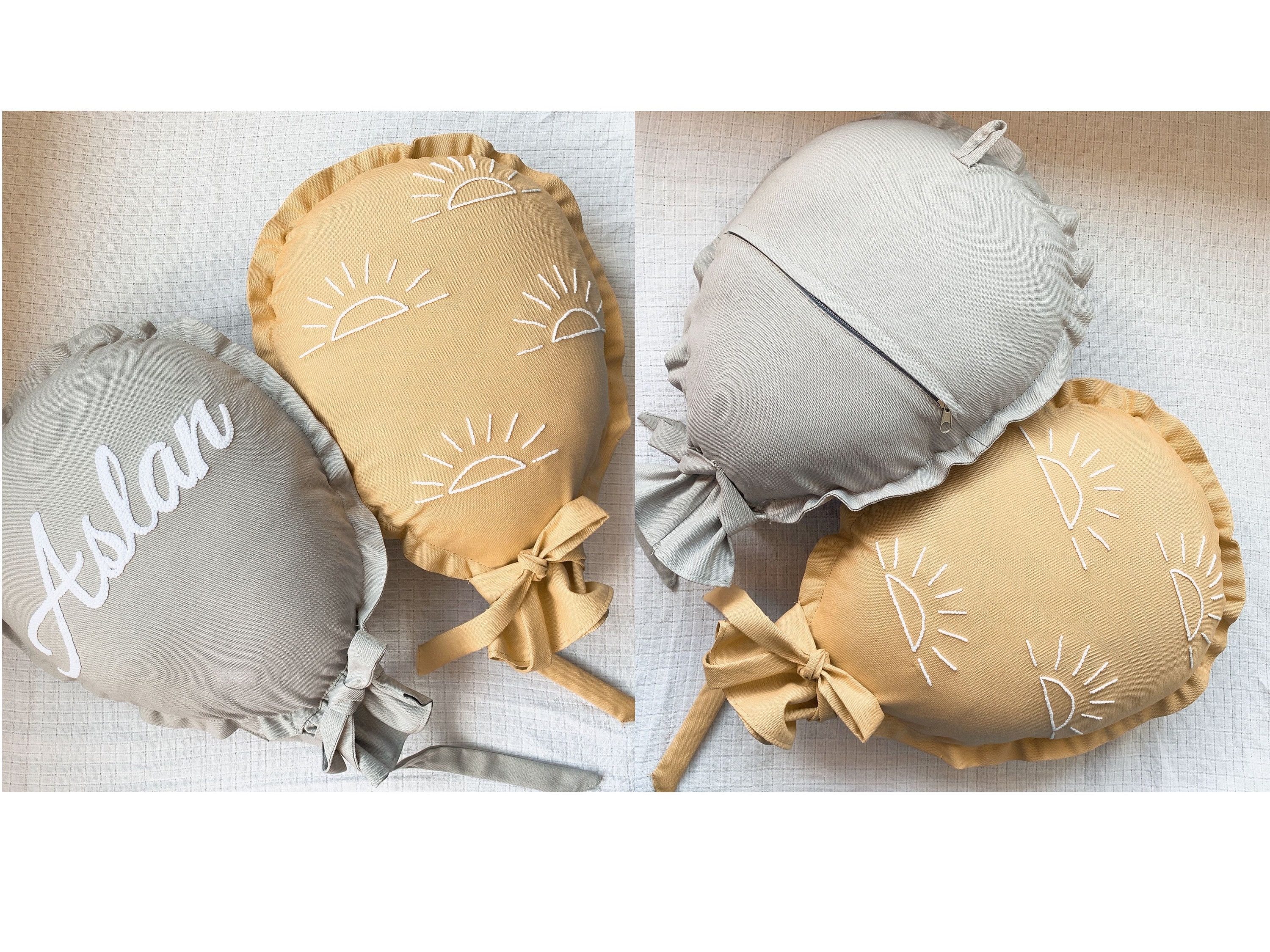 Personalized Balloon Pillow, Nursery Wall Decor, Balloon Cushion Cover ...