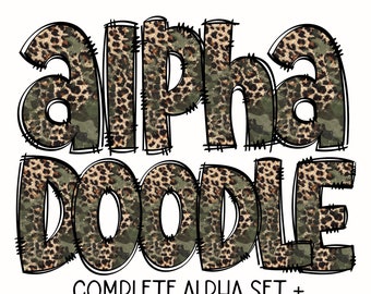 Pencil Alpha Doodles | Doodle Letters | Lowercase, Numbers, Capital ...