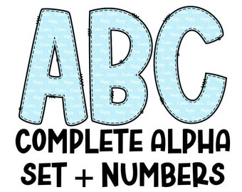 Pink Glitter Leopard Print Alpha Doodles Doodle Letters - Etsy