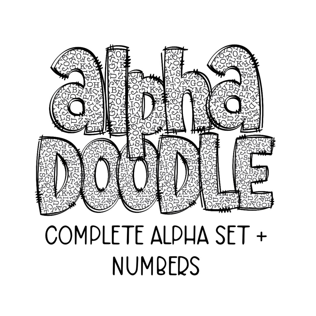 Composition Letters Alpha Doodles | Doodle Letters | Lowercase, Numbers ...