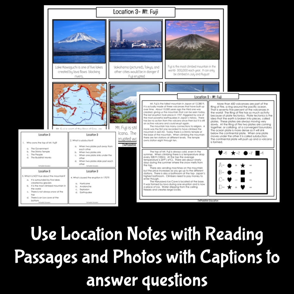 Landforms in Asia Geography Escape Room - Digital or Print (5th-9th ...