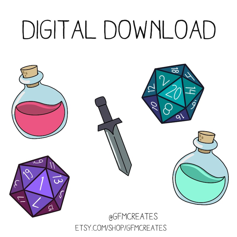 Dnd Clip Art - Etsy