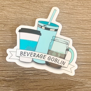 Beverage Goblin Vinyl Sticker - Etsy