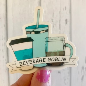 Beverage Goblin Vinyl Sticker - Etsy