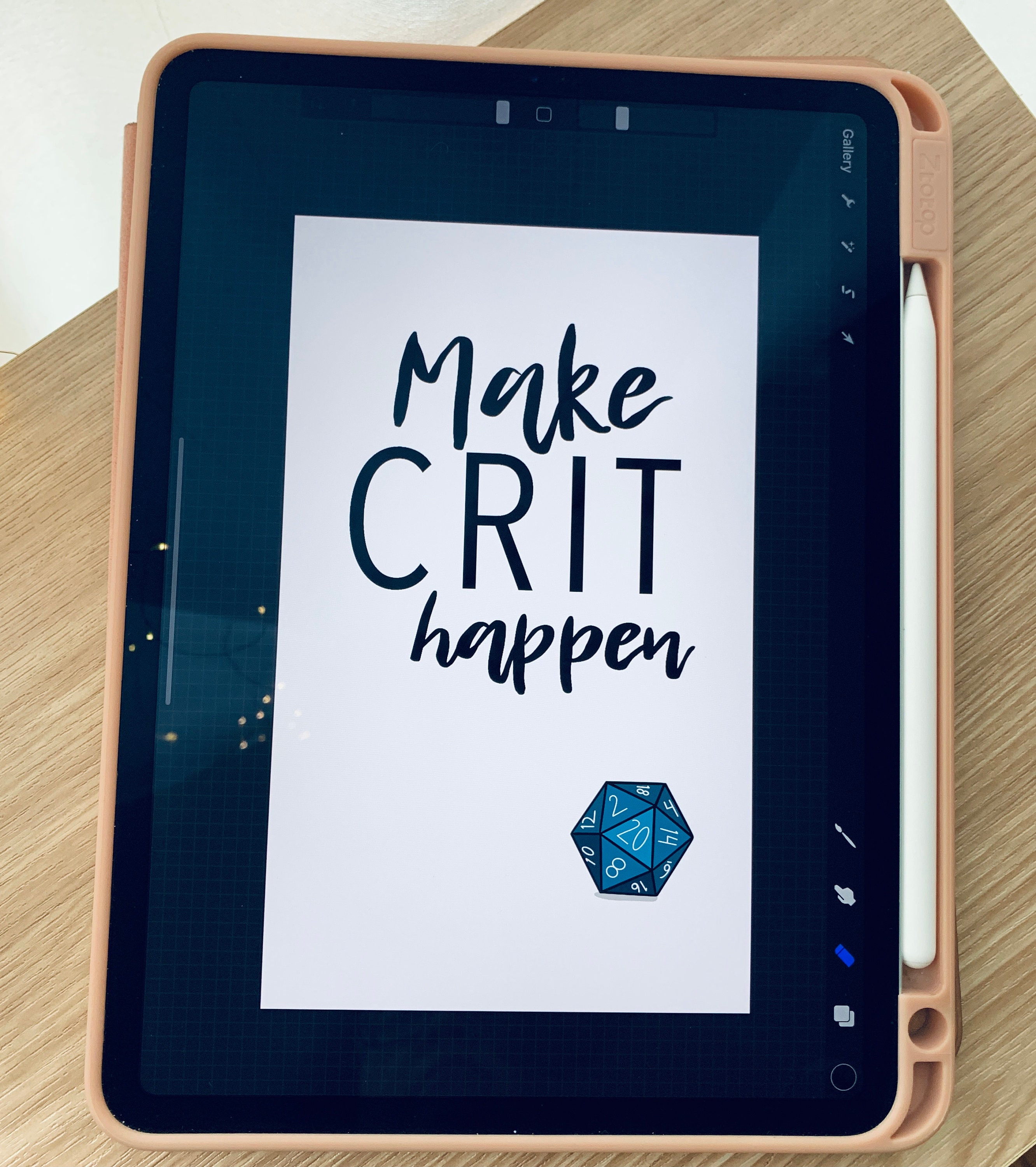 Make Crit Happen Printable Art // DnD Pritable Art // Dungeons | Etsy