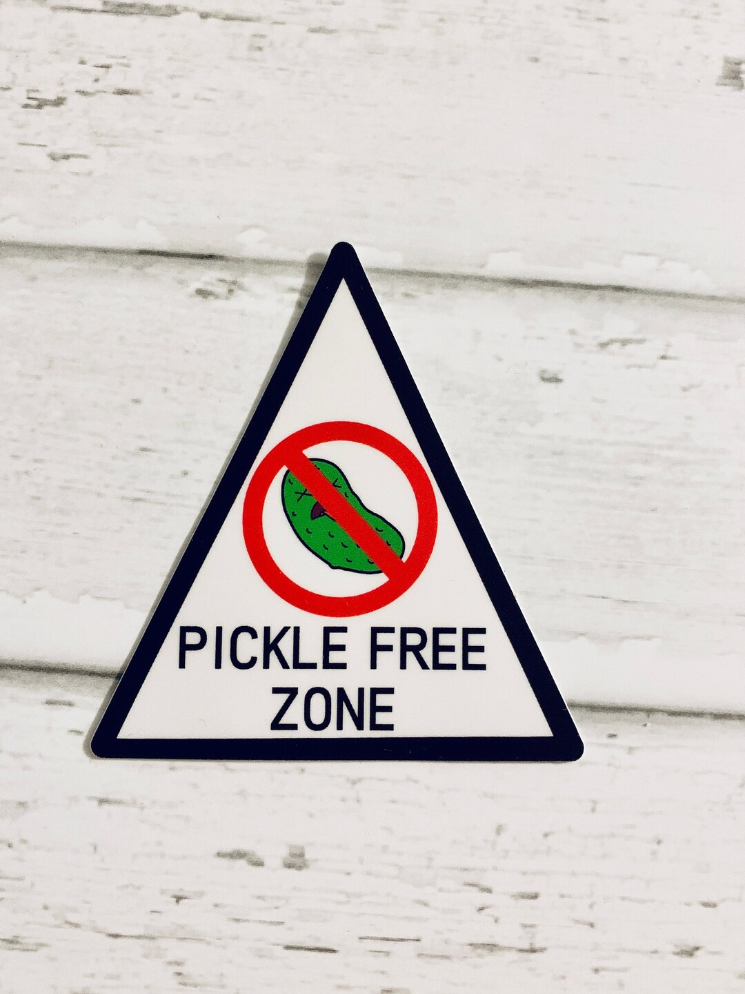 Pickle Free Zone Vinyl Sticker // Meme Sticker - Etsy