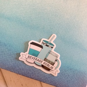 Beverage Goblin Vinyl Sticker - Etsy