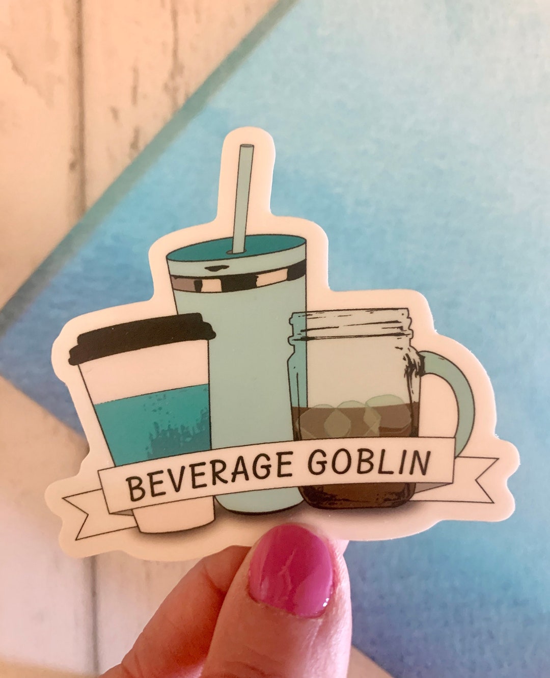 Beverage Goblin Vinyl Sticker - Etsy