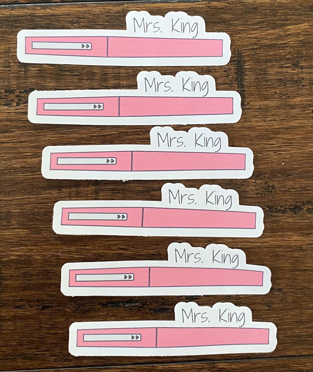 Personalized Pen Sticker, Teacher Sticker, Pen - Etsy