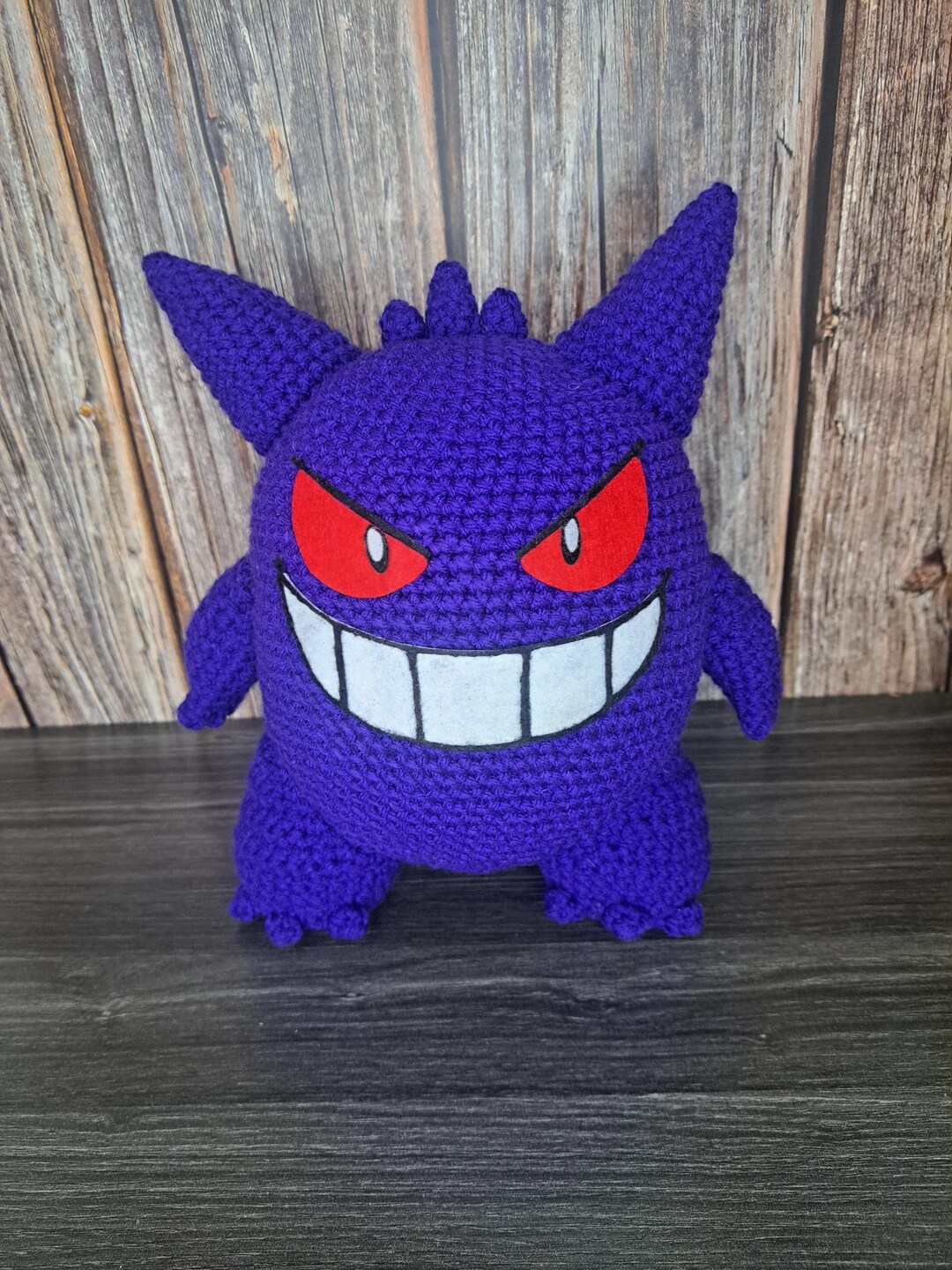 Crochet Gengar | Amigurumi Pokemon | Handmade Gift - Etsy