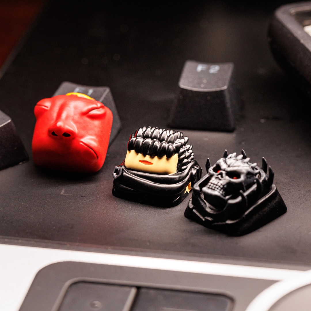 Berserk Keycaps for Cherry MX - Custom Artisan Keycaps - Anime Fan Gift ...