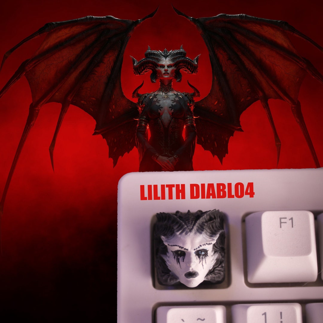 Lilith Diablo Artisan Keycap Lilith Resin Gaming Keycap Lilith Video ...
