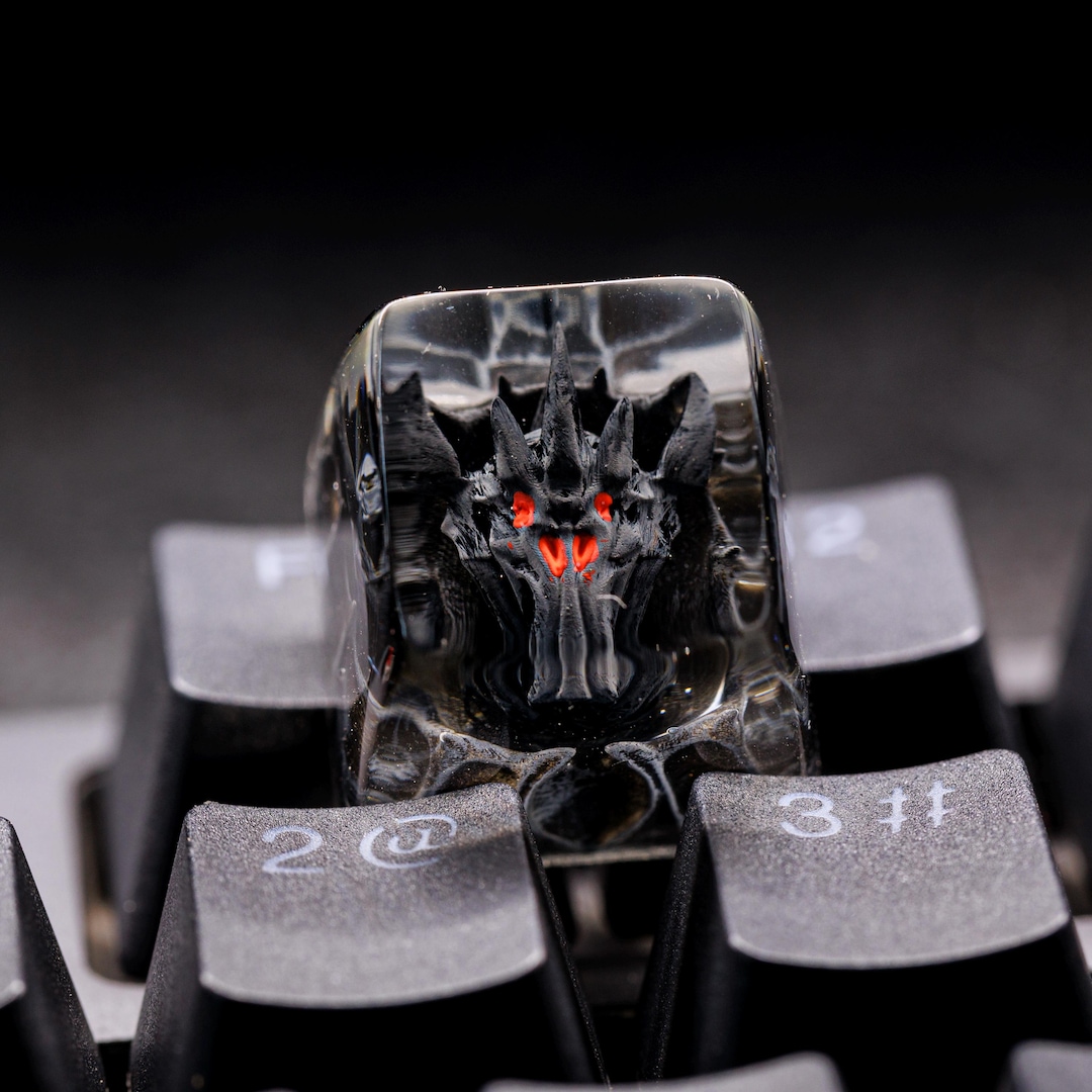 Evil King Keycap, Artisan Keycap , Hand Painted Artisan Keycap MX Key ...