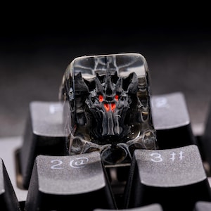 Evil King Keycap, Artisan Keycap , Hand Painted Artisan Keycap MX Key ...