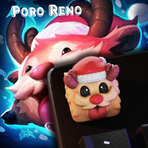 Poros Artisan Keycap for Mechanical Keyboard Poro Baron Keycap Cherry MX Lol Cute Poro Keycap ...