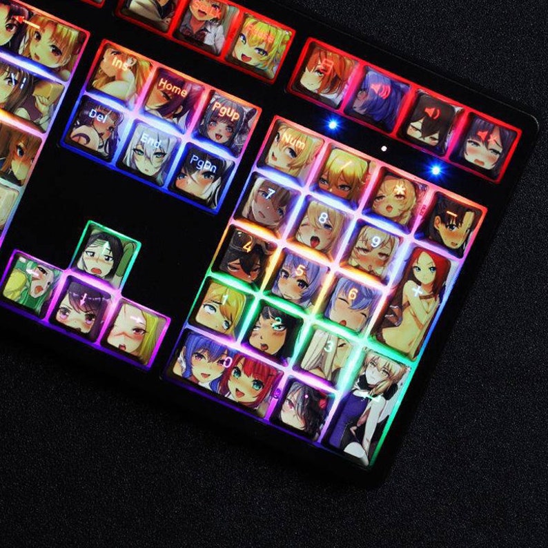 Anime Girls Keycap Anime Theme Kawaii Girl Keycap Set Sexy - Etsy México