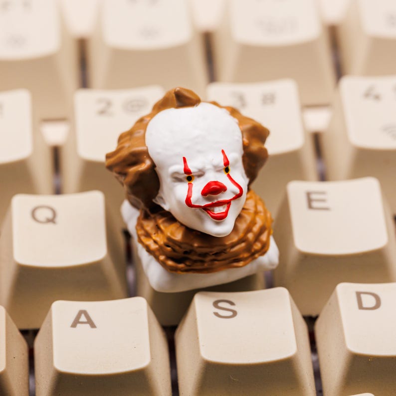 Pennywise Keycap ,chucky Keycap, Zombie Keycap, Halloween Keycap, Anime ...