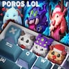 Jinx League of Legend Artisan Keycap Jinx LOL Gaming Series Custom ...