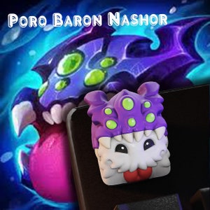 Poros Artisan Keycap for Mechanical Keyboard Poro Baron Keycap Cherry MX Lol Cute Poro Keycap ...