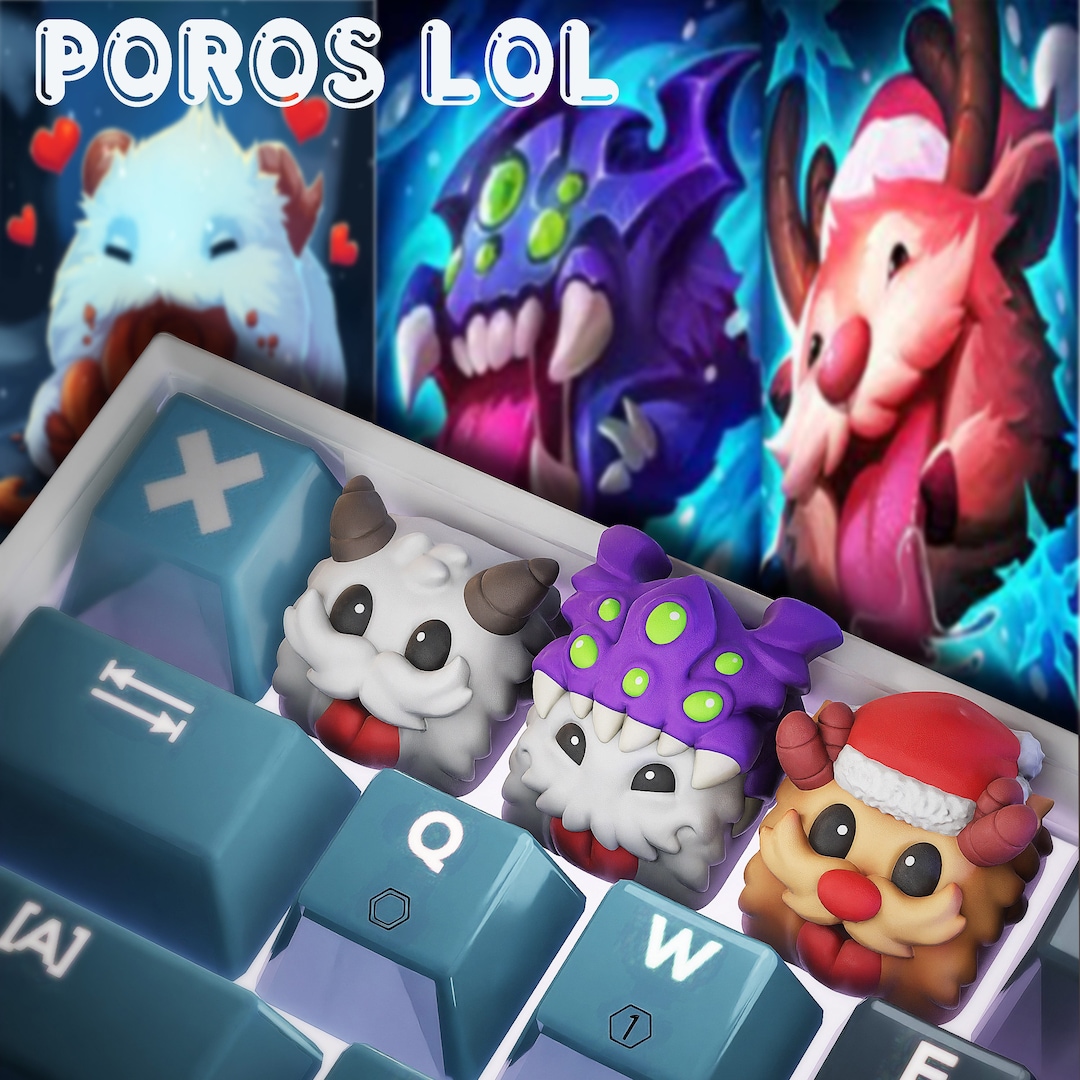 Poros Artisan Keycap for Mechanical Keyboard Poro Baron Keycap Cherry MX Lol Cute Poro Keycap ...
