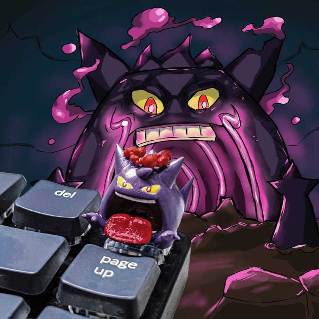 Gigantamax Gengar Artisan Keycap Gengar Pokemon Keycap Custom Gengar ...