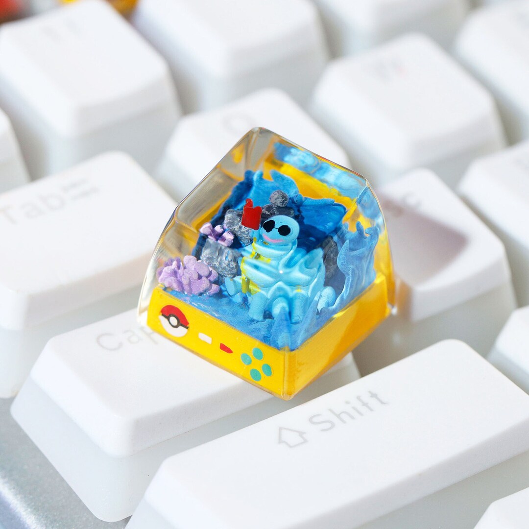 Squirtle Pokemon Keyca Artisan Pokemon Keycap ESC Keycap Handmade ...