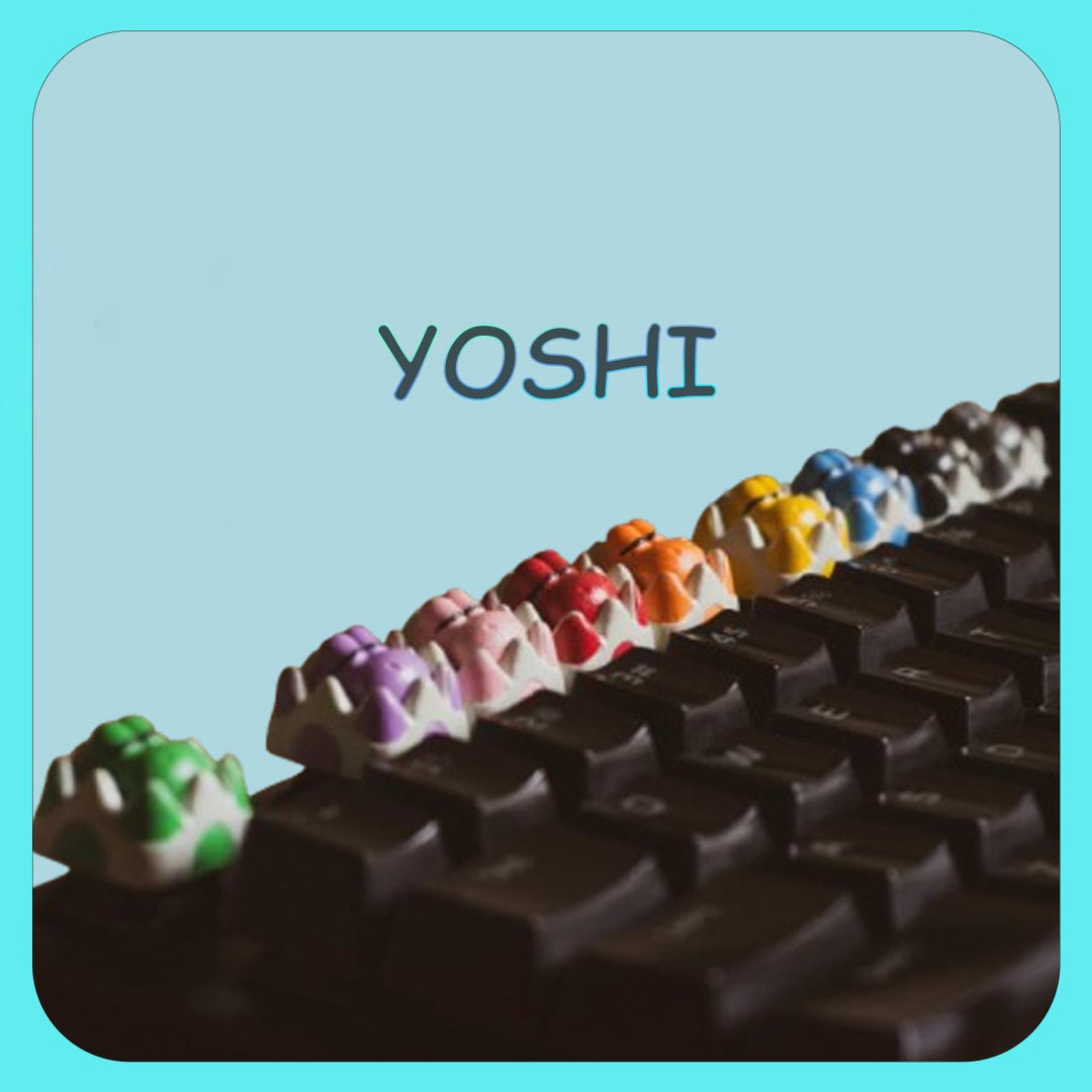 Yoshi Artisan Keycap for Mechanical Keyboards , Handcrafted Yoshi ...