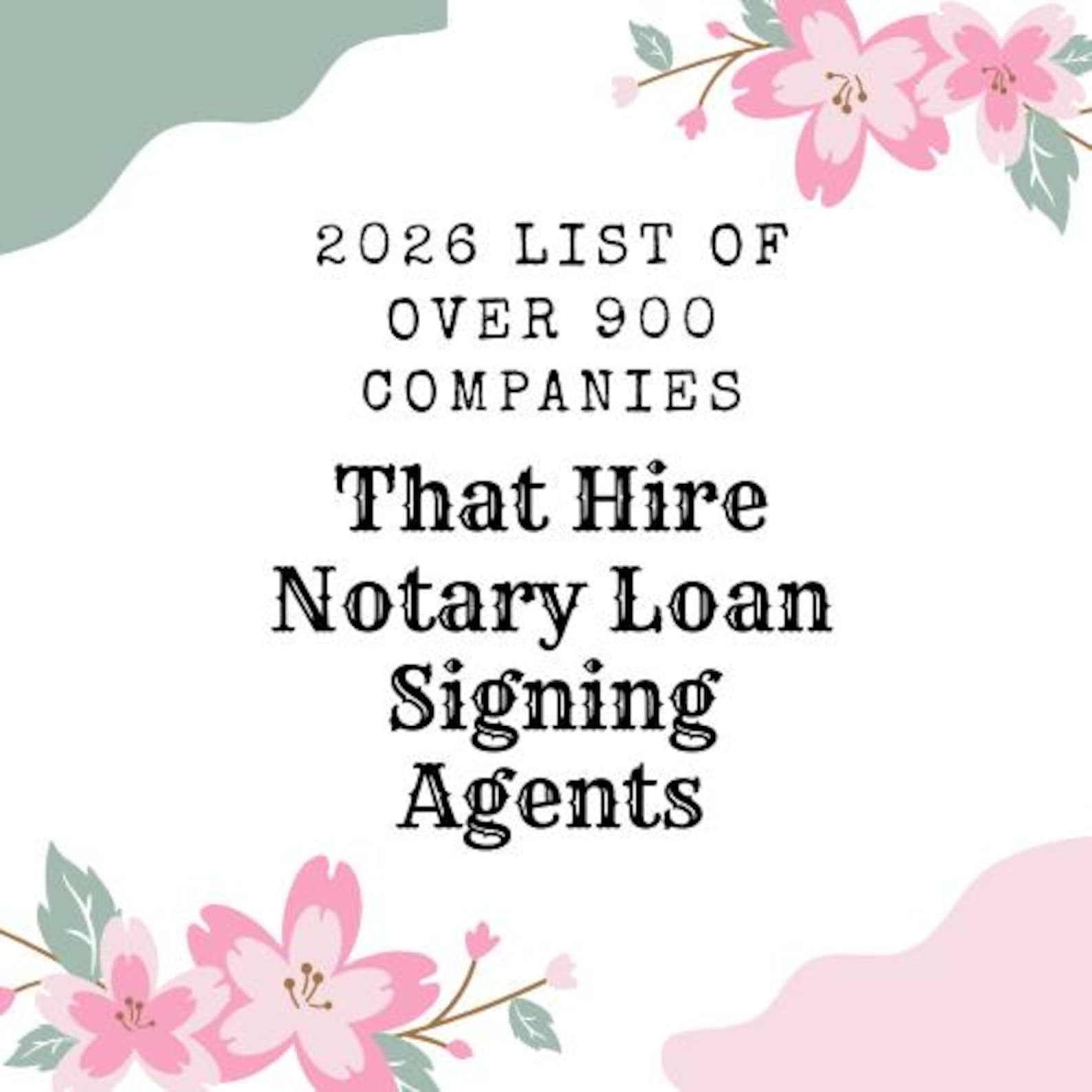 List of Over 900 Companies That Hire Mobile Notary Loan Signing Agents ...