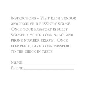 Event Passport Template: 8.5 X 11 Printable PDF (digital Download) - Etsy