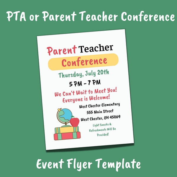 Parent Meeting Invitation - Etsy