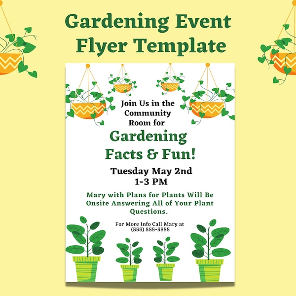 Gardening Invitation - Etsy