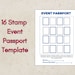 Event Passport Template: 8.5 X 11 Printable/digital Download - Etsy