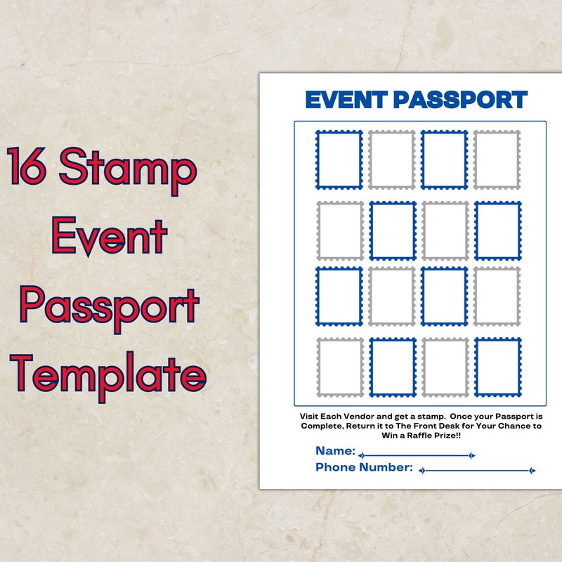 Event Passport - Etsy