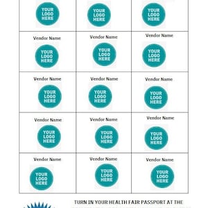 Health Fair Passport Template: Vendor Event Raffle (digital Download ...