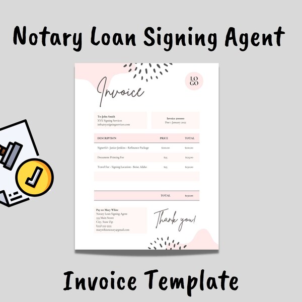 Free Invoice Template - Etsy