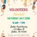 Volunteer Event Flyer Template: Editable CANVA & PDF (digital Download ...