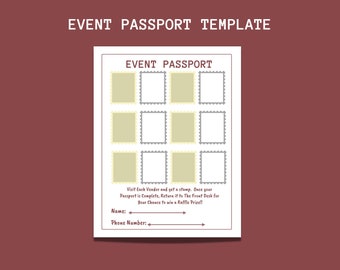 Event Passport - Etsy