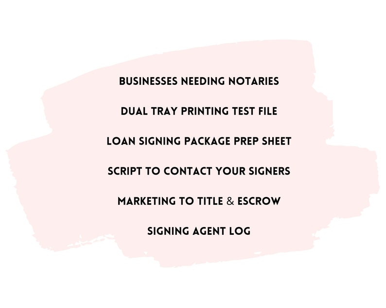 Notary Loan Signing Agent Starter Kit: Job Leads & User Guide (digital ...