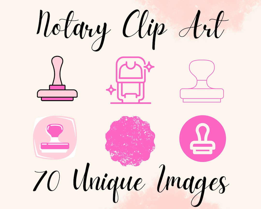 70 Unique Notary Loan Signing Agent Notary Public General Notary Pink ...
