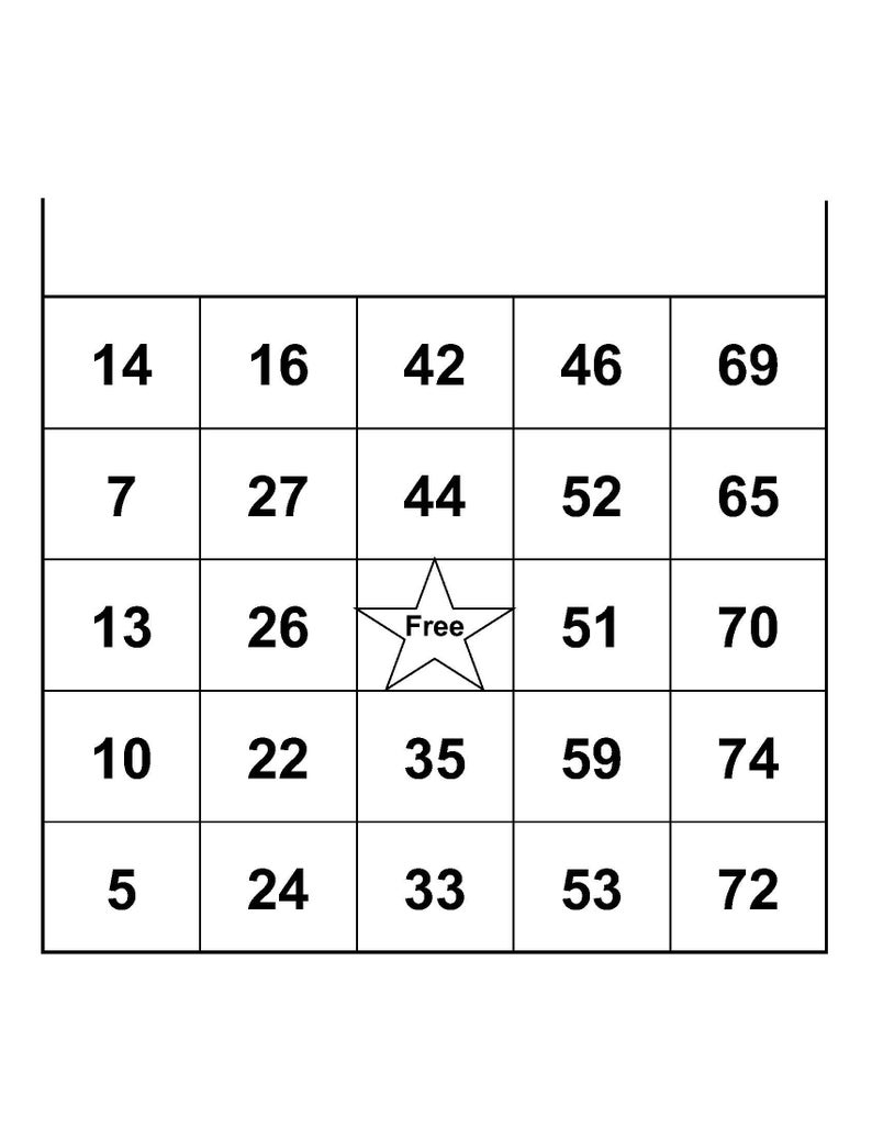 100 Unique Bingo Cards: Editable PDF Template (digital Download) - Etsy