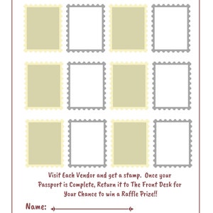 Event Passport Template: Health Fair Activity (digital Download) - Etsy