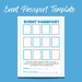 Event Passport Template: Health Fair Activity (digital Download) - Etsy