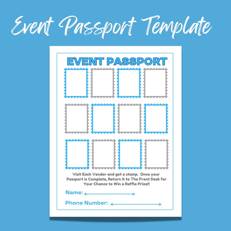 Event Passport - Etsy