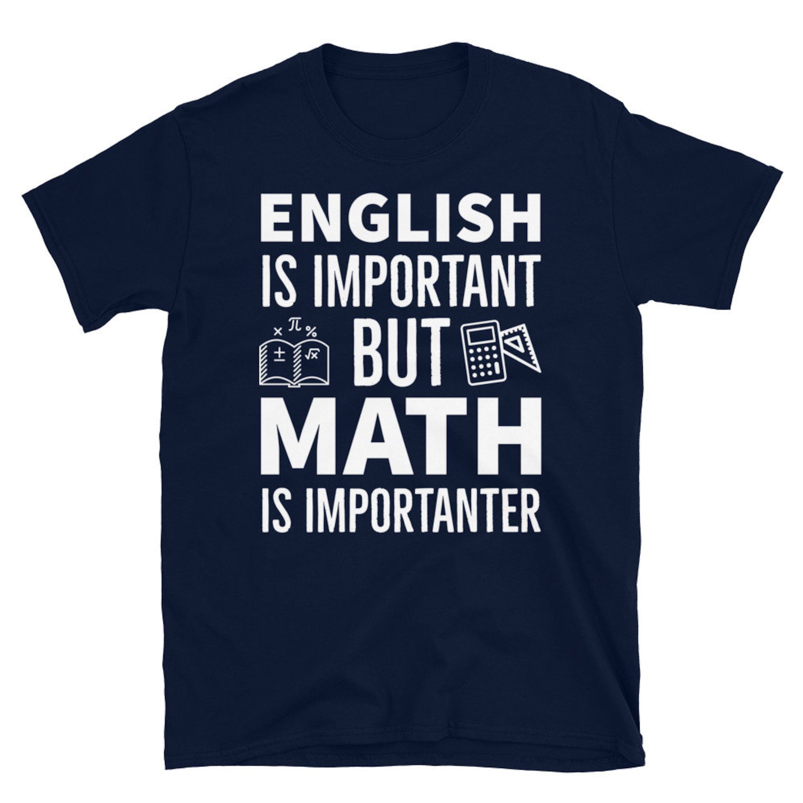 English is Important but Math is Importanter T-shirt, Math Teacher ...