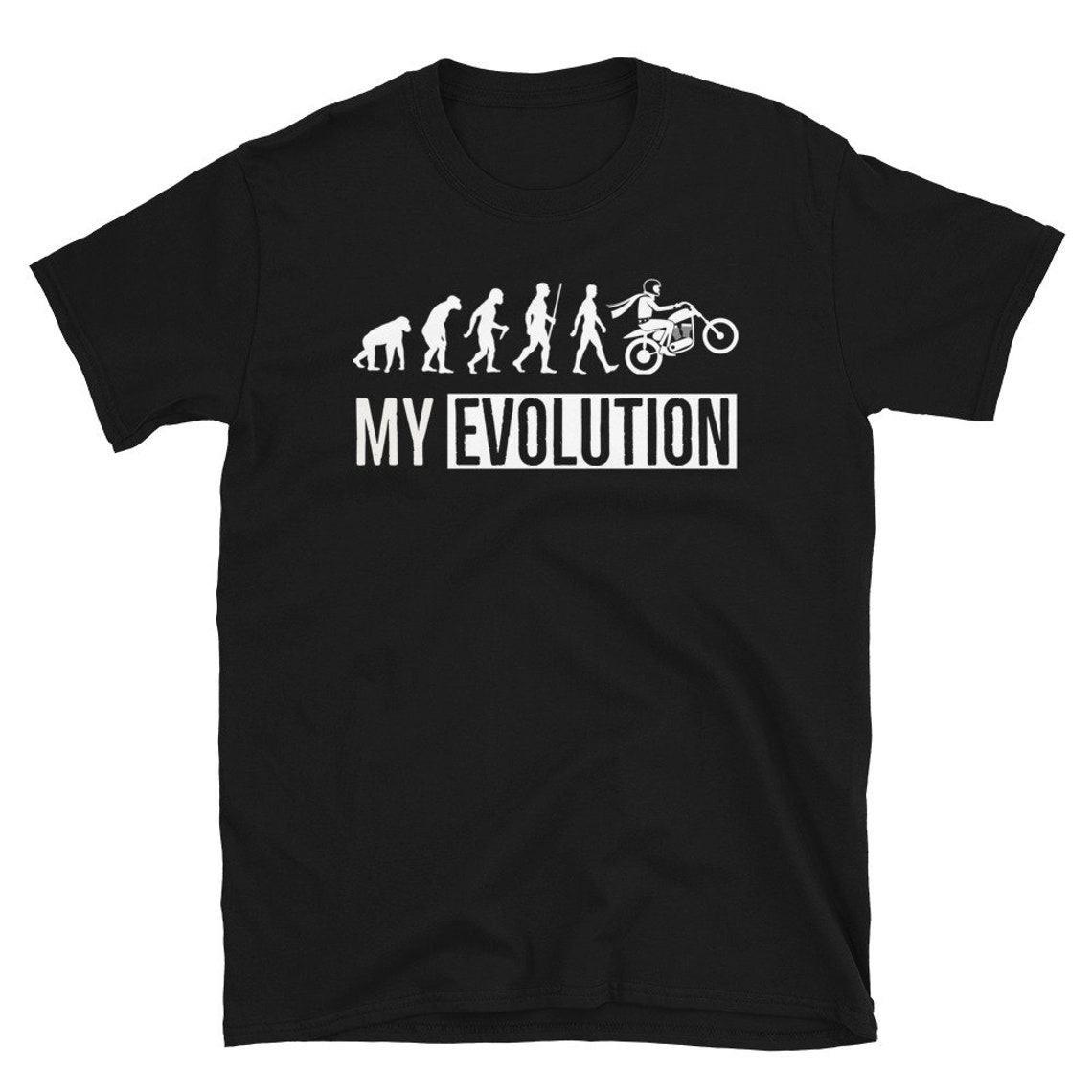 Motorbike Evolution T-shirt | Motorbike Lover | Motorbike Fan Gift ...