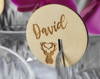 8 Felt Christmas Drink Markers Christmas Table Decorations - Etsy